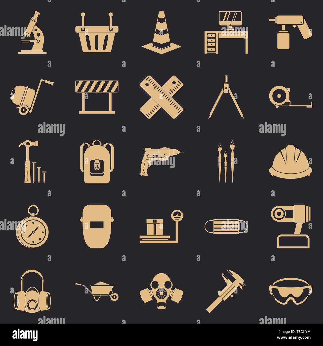 Rigging icons set, simple style Stock Vector Image & Art - Alamy