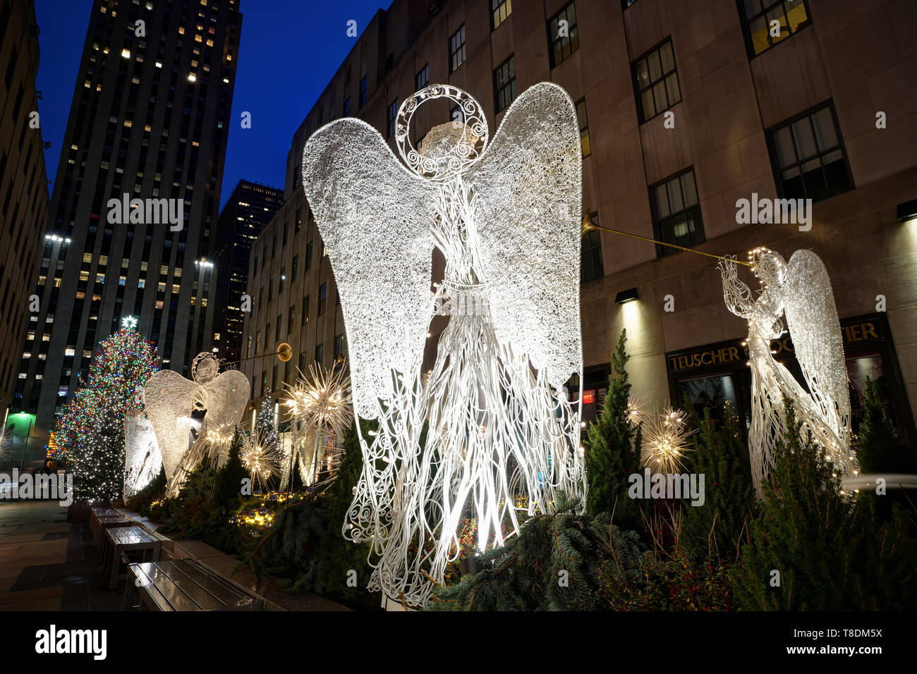 Christmas Decorations at Rockefeller Center Stock Photo - Alamy