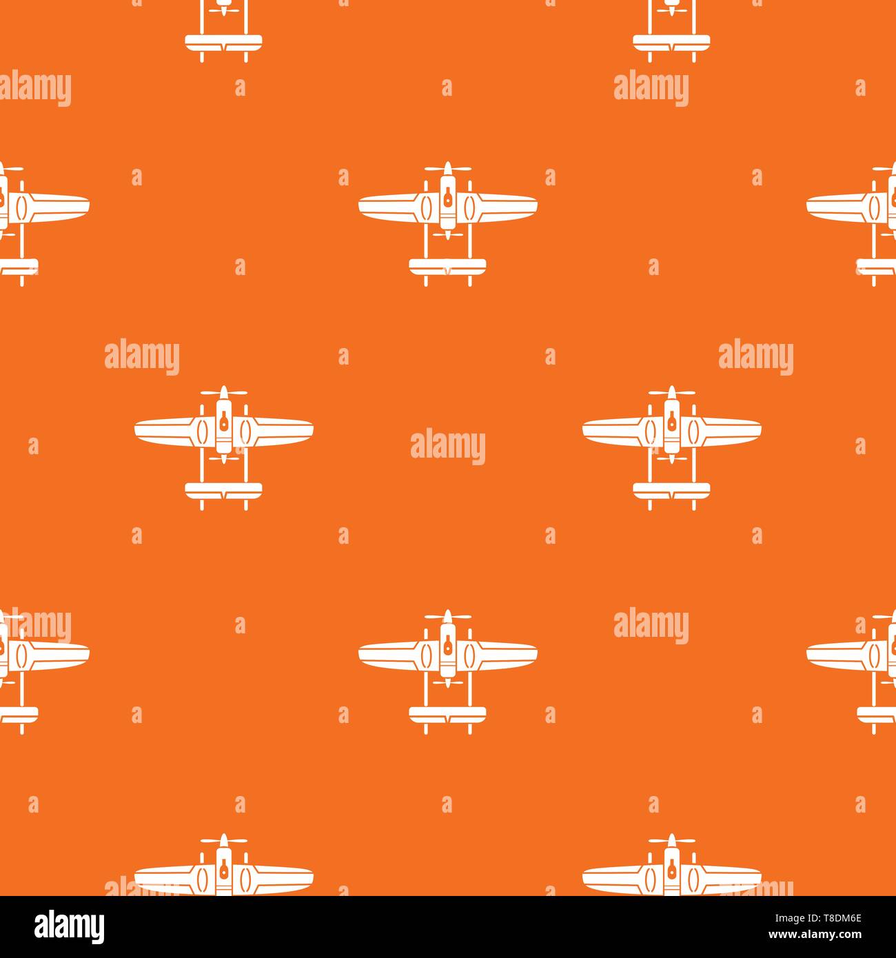 Plane pattern vector orange Stock Vector Image & Art - Alamy