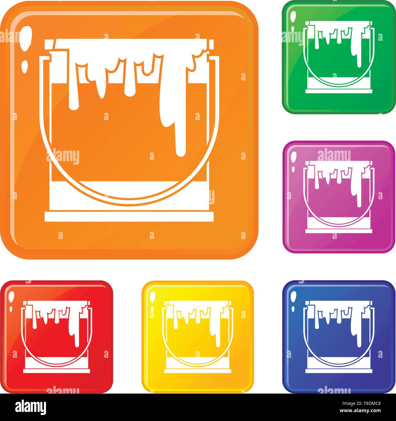 Paint can icons set vector color Stock Vector Image & Art - Alamy