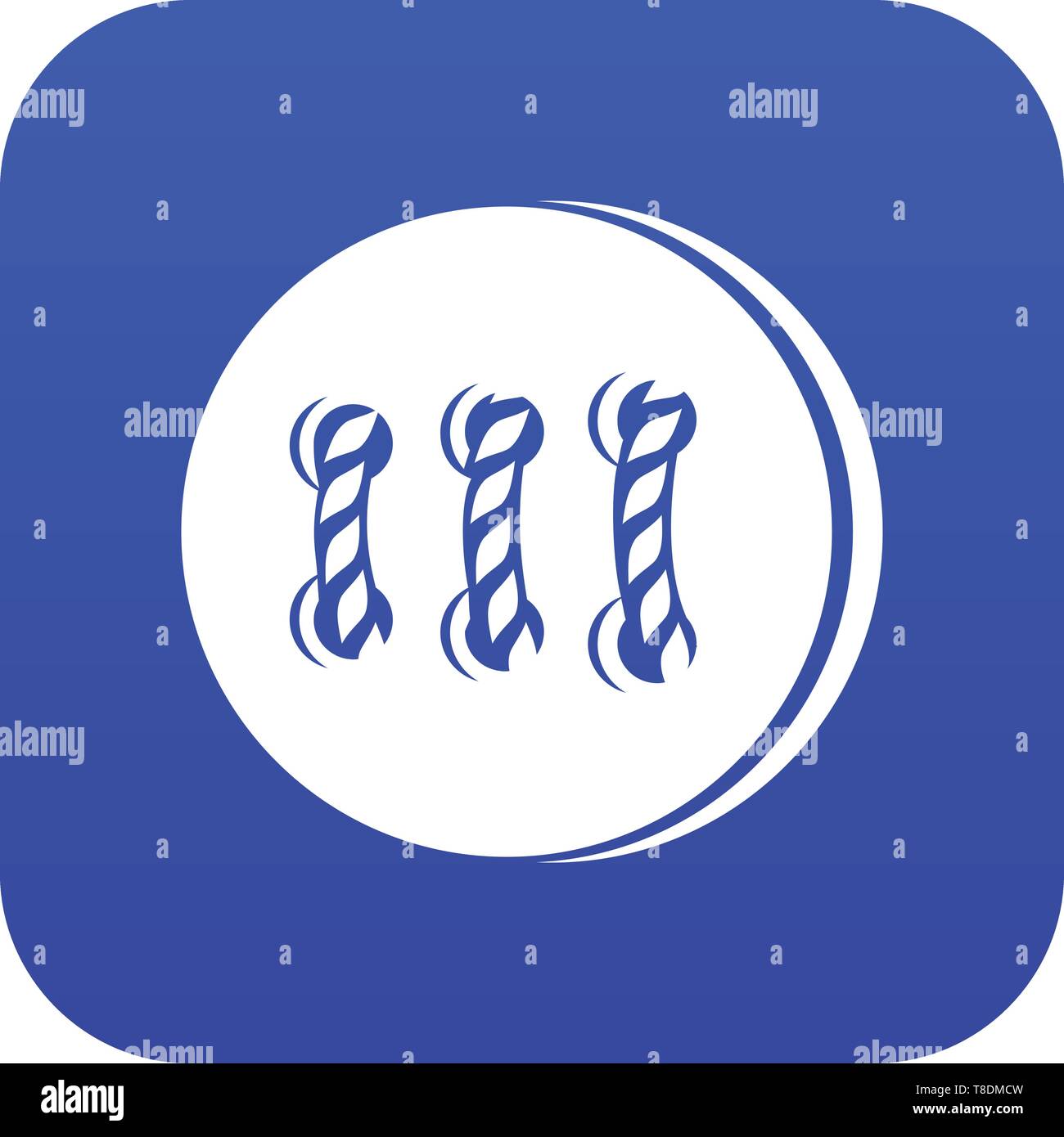 Retro button icon blue vector Stock Vector Image & Art - Alamy