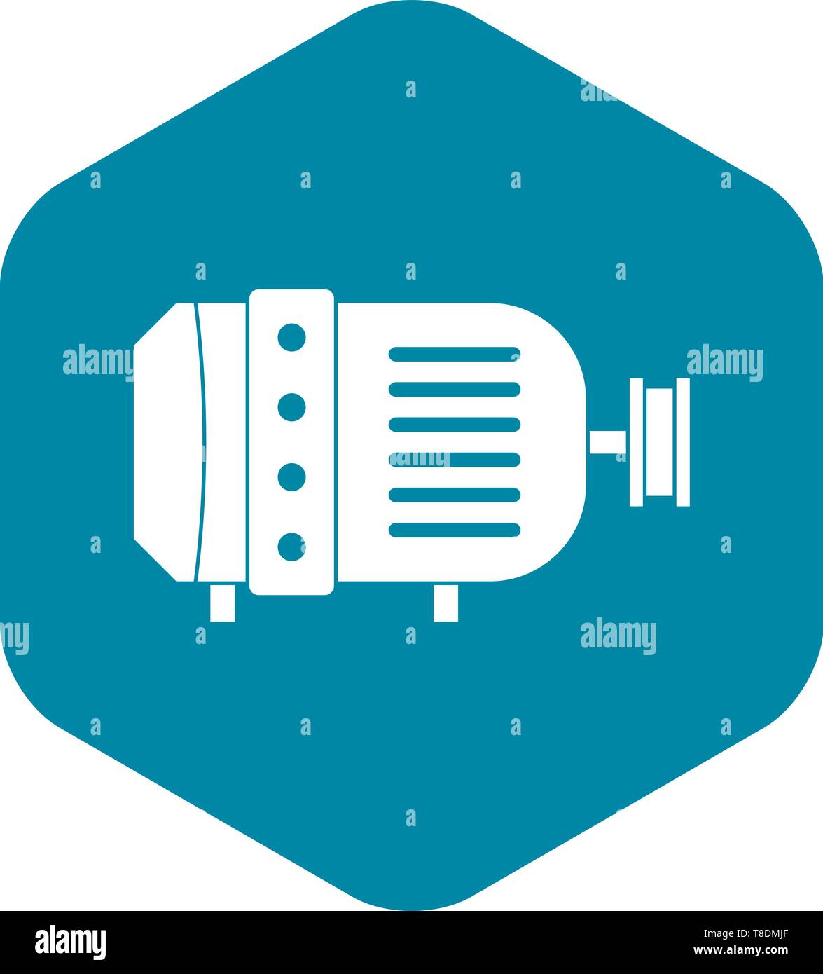 Electric motor icon, simple style Stock Vector Image & Art - Alamy