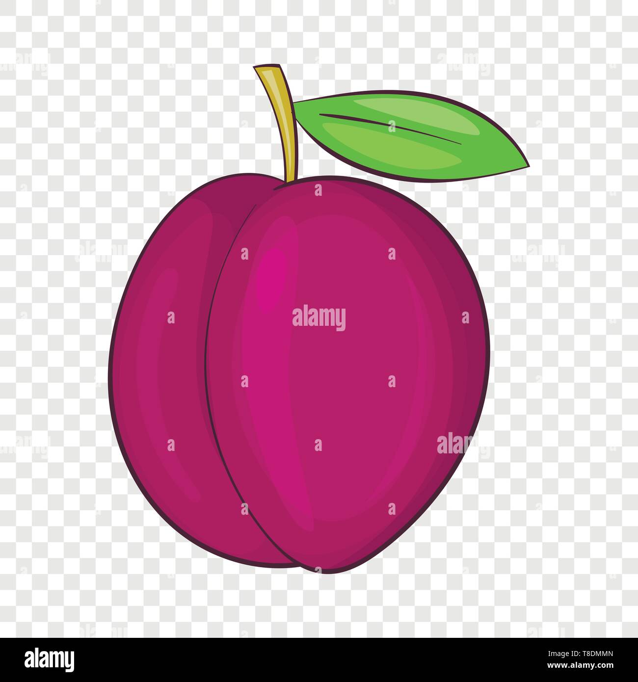 Plum icon, cartoon style Stock Vector Image & Art - Alamy