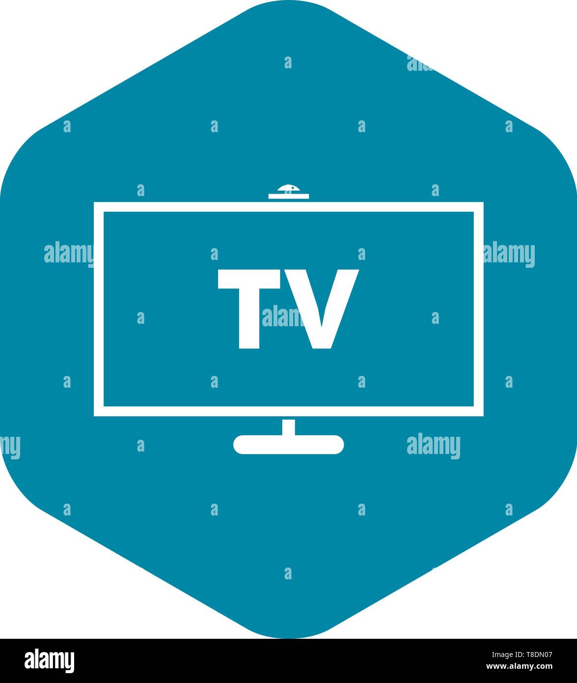 Television icon, simple style Stock Vector Image & Art - Alamy