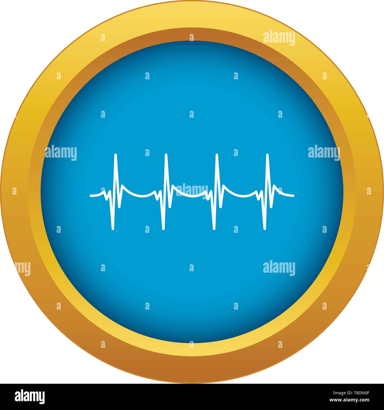Musical pulse icon blue vector isolated Stock Vector Image & Art - Alamy