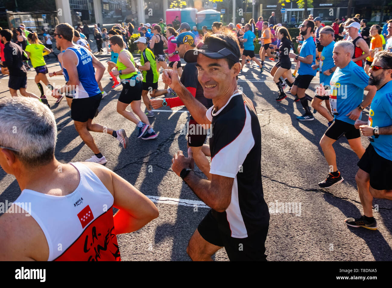 The Madrid Marathon 2019. International running race. Madrid city ...