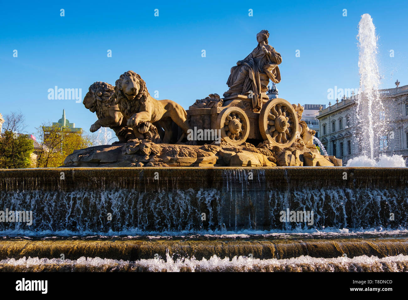 Fuente de la Cibeles. Monumental fountain of the goddess Cibeles on ...