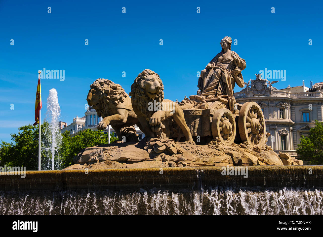 Fuente de la Cibeles. Monumental fountain of the goddess Cibeles on ...