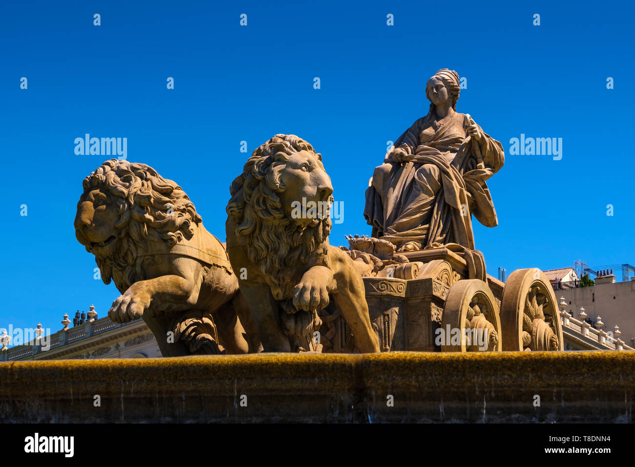 Fuente de la Cibeles. Monumental fountain of the goddess Cibeles on ...