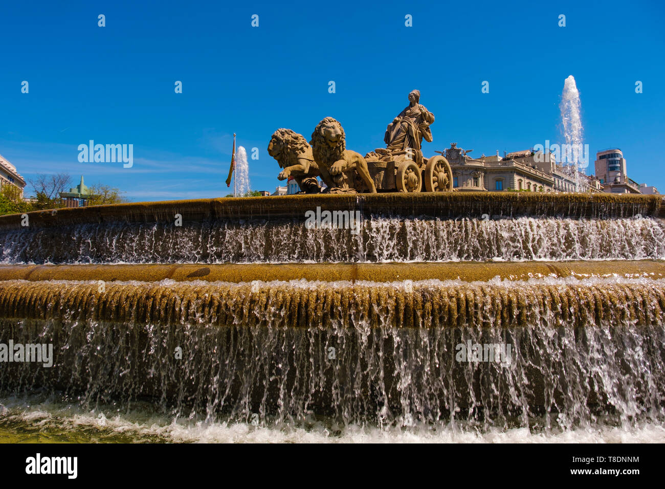Fuente de la Cibeles. Monumental fountain of the goddess Cibeles on ...