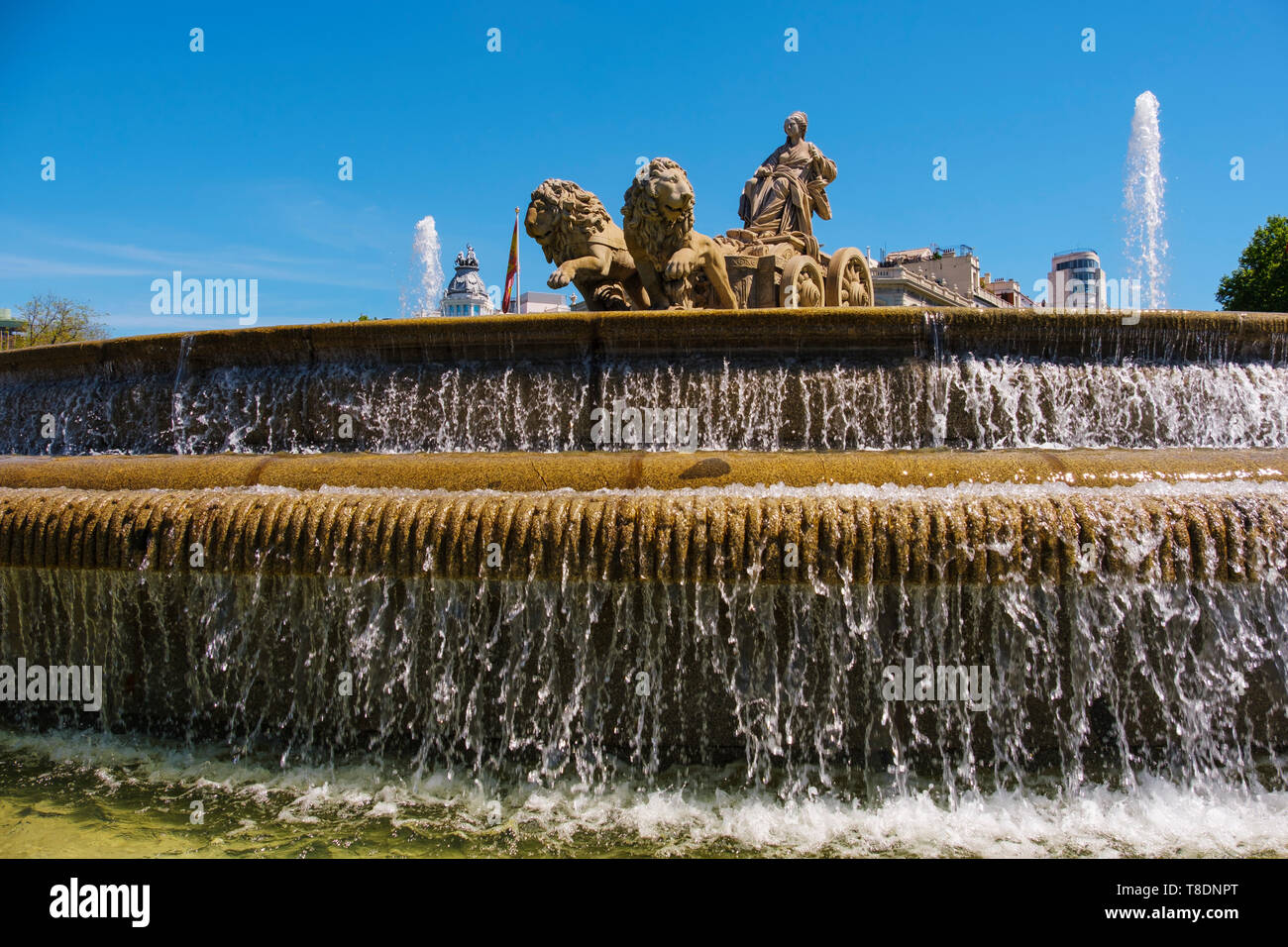 Fuente de la Cibeles. Monumental fountain of the goddess Cibeles on ...