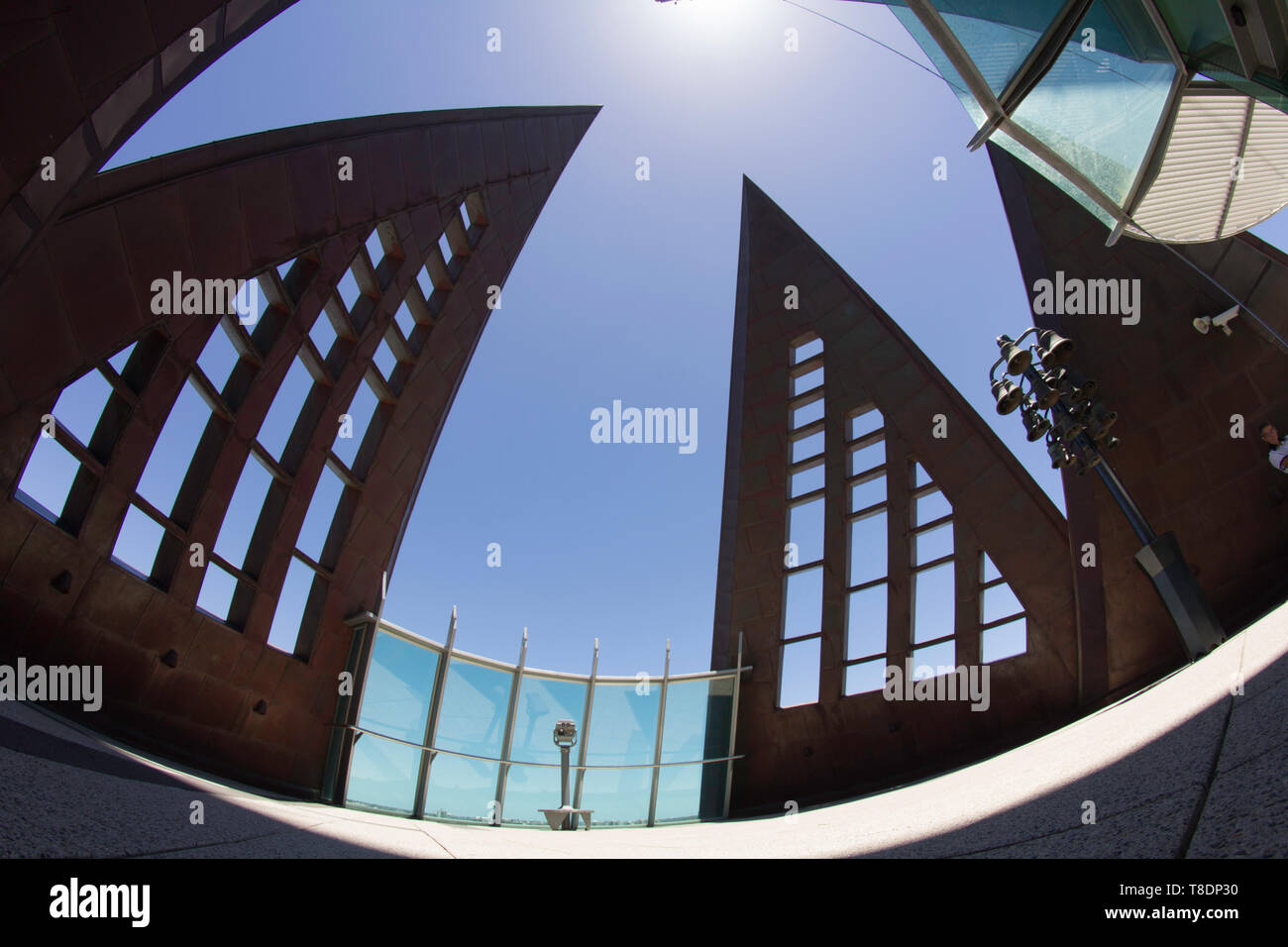 Perth, Western Australia, Australia -17/01/2013 : Fish eye last floor ...