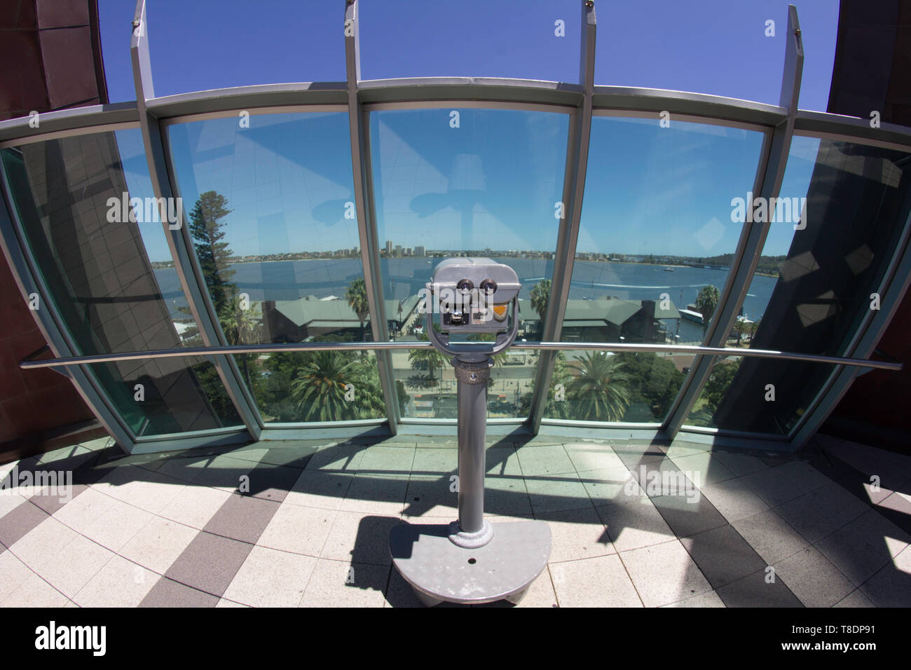 Perth, Western Australia, Australia -17/01/2013 : Fish eye last floor ...