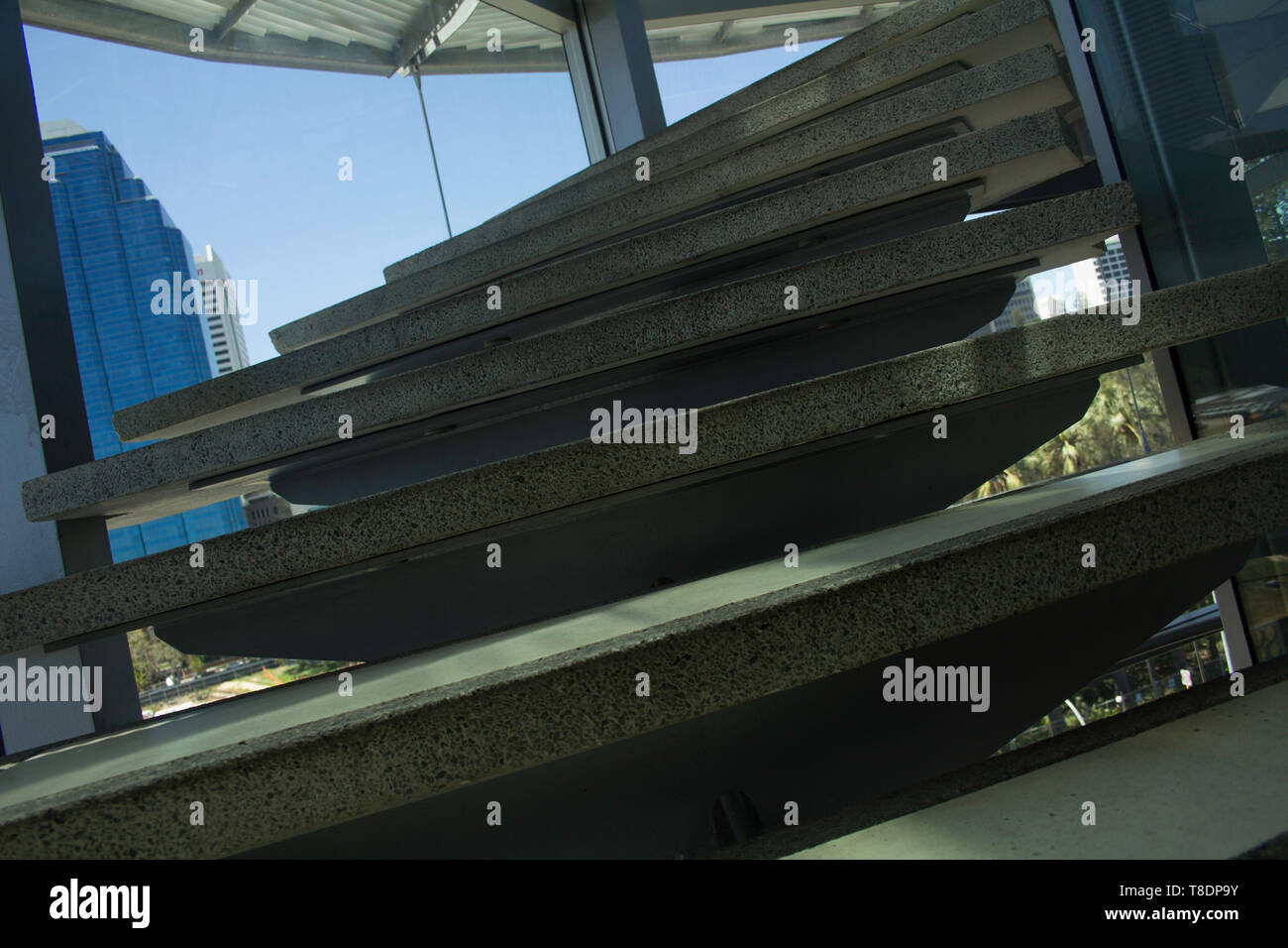 Perth, Western Australia, Australia -17/01/2013 : Stairs details of ...