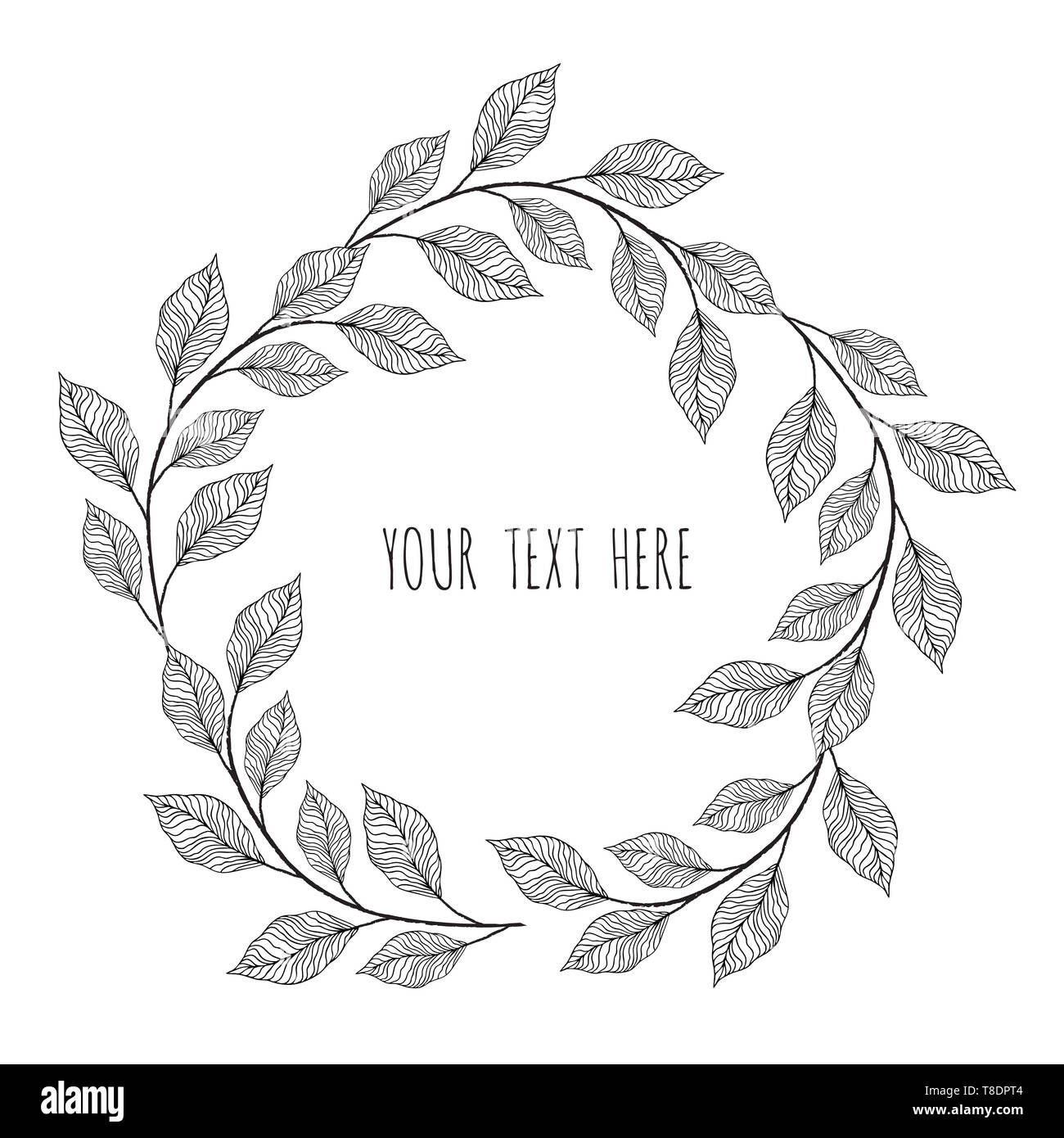 designer elements set collection of greeng leaves herbs Stock Photo - Alamy