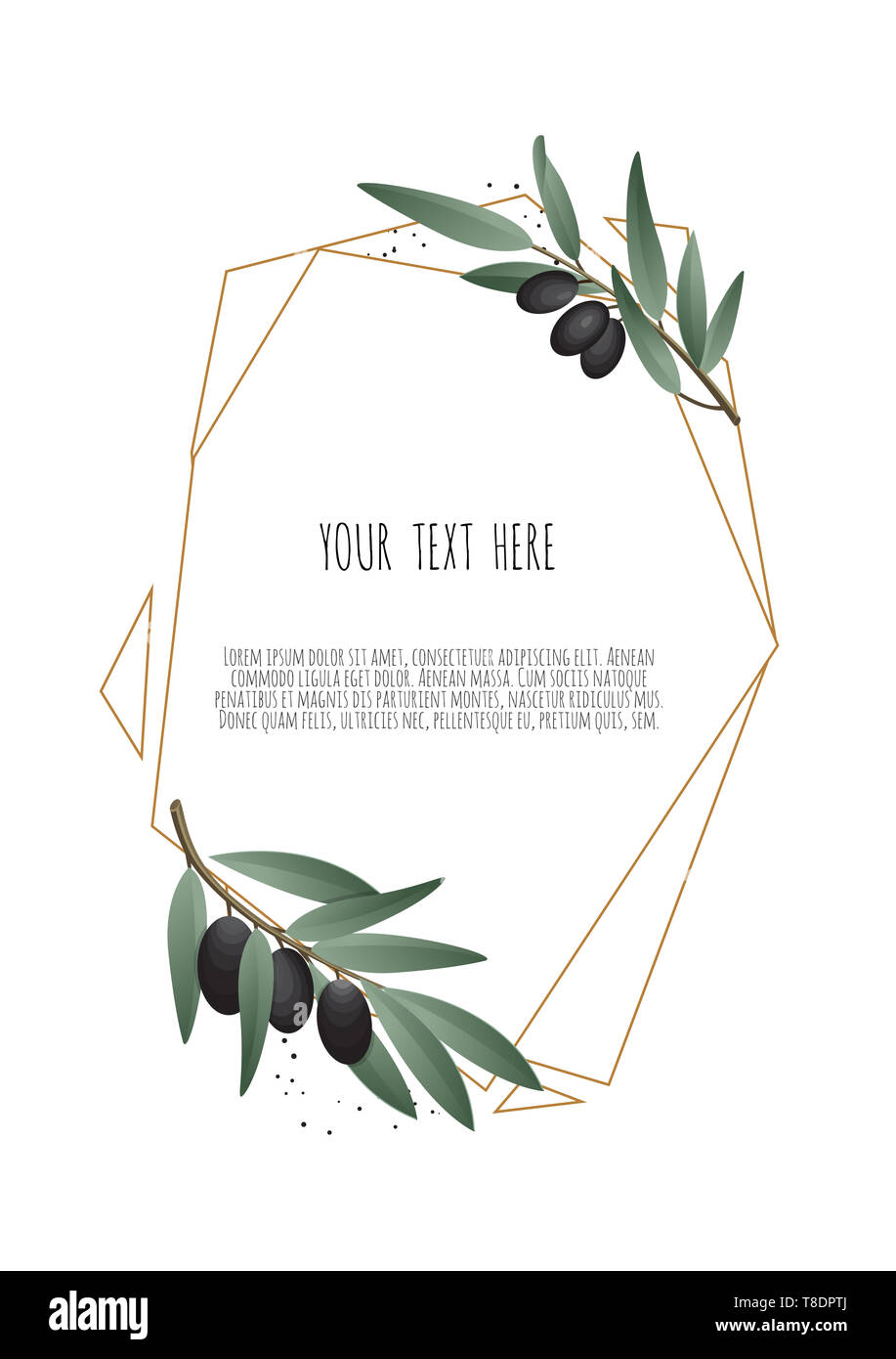 Olive branch. Design template illustration. Design template Stock Photo ...