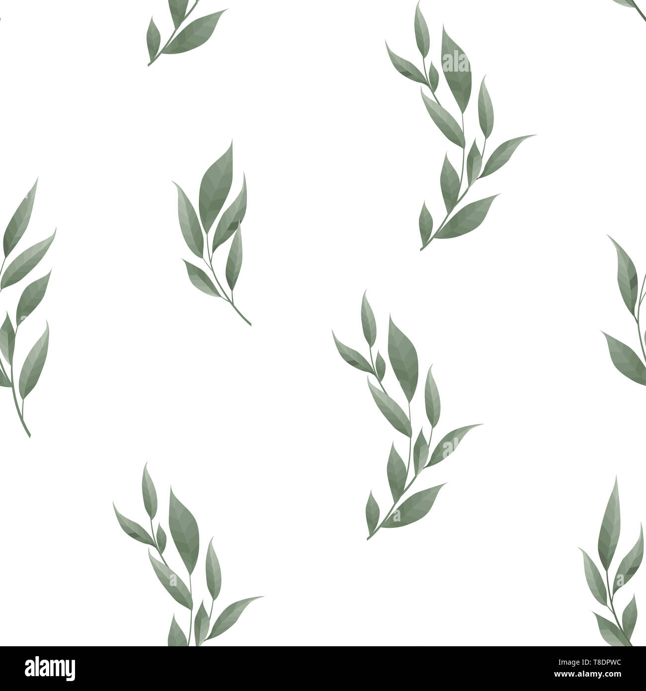 Seamless leaves pattern. Design for banner, poster, card, cover ...