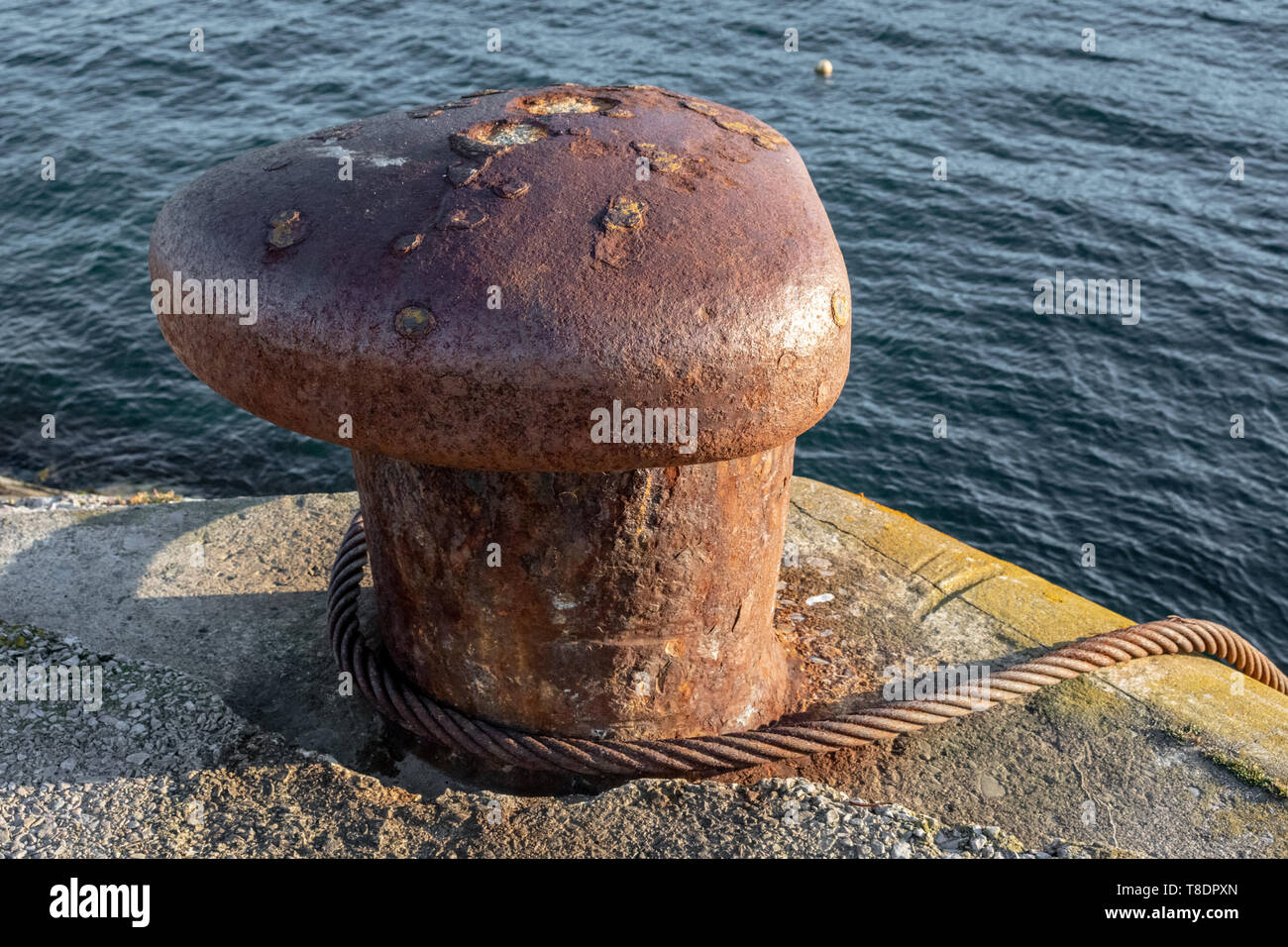 Mooring Bollard for Securing Large Ships and Boats Situated on the ...