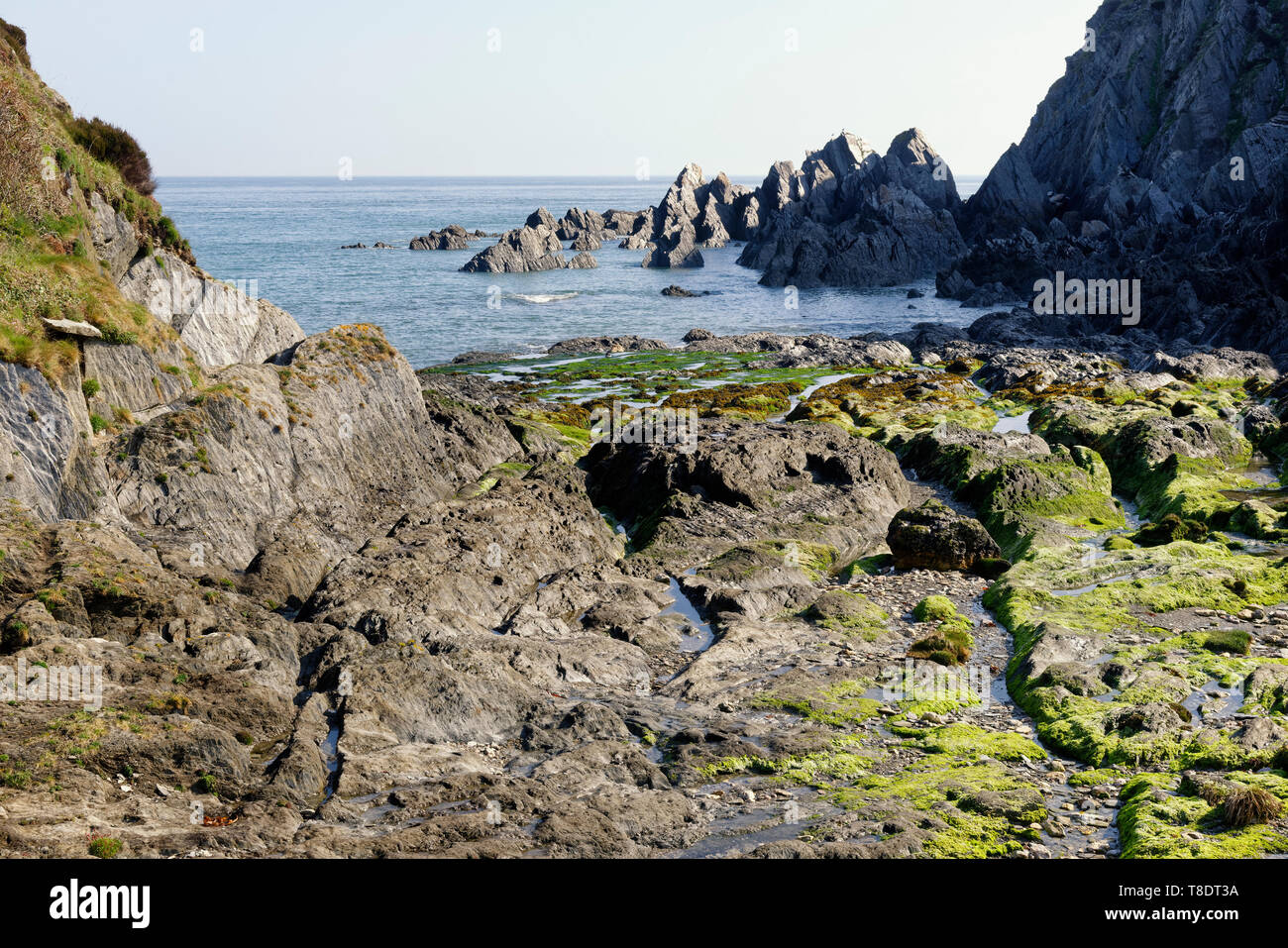 Bennett's Mouth, Bull Point, North Devon, UK Stock Photo - Alamy