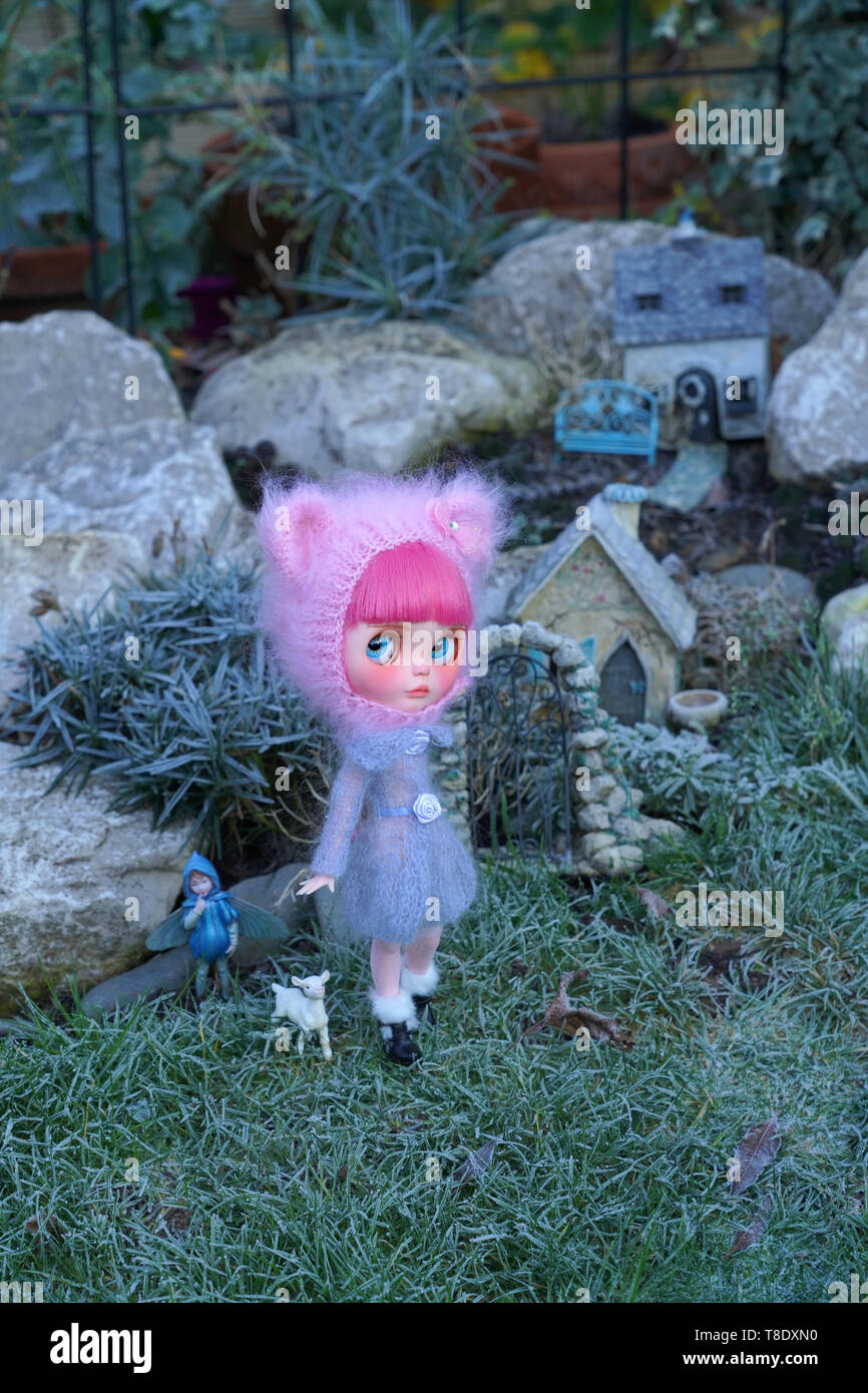 Beautiful doll outdoor Stock Photo - Alamy