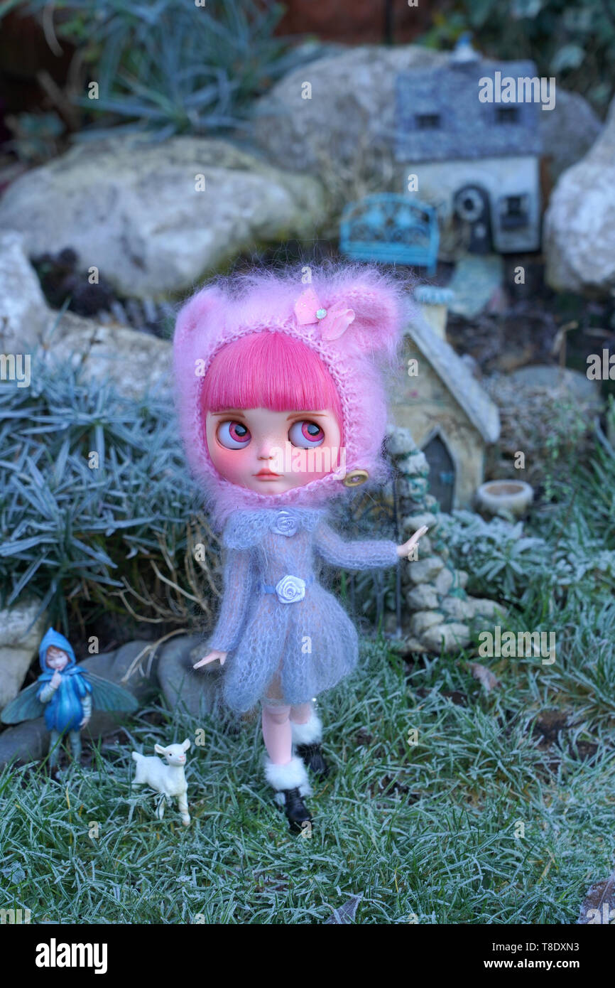 Beautiful doll outdoor Stock Photo - Alamy
