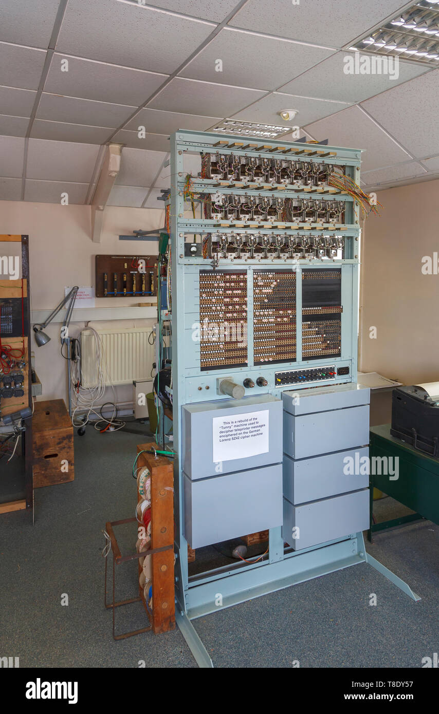 Replica of the early Tunny Machine at Bletchley Park, once the top ...