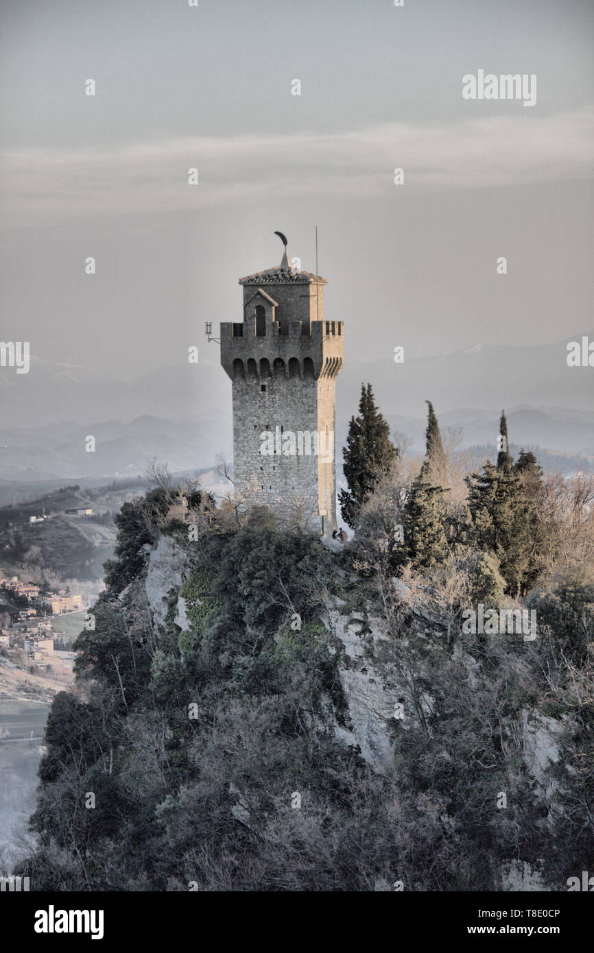 Third Tower of San Marino Republic Stock Photo - Alamy