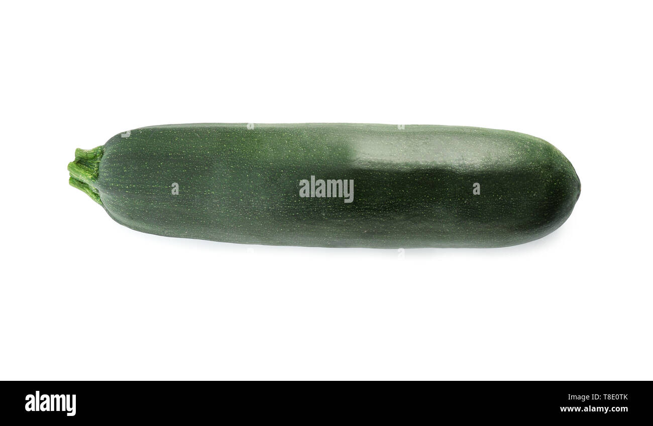 Fresh zucchini isolated on white Stock Photo - Alamy
