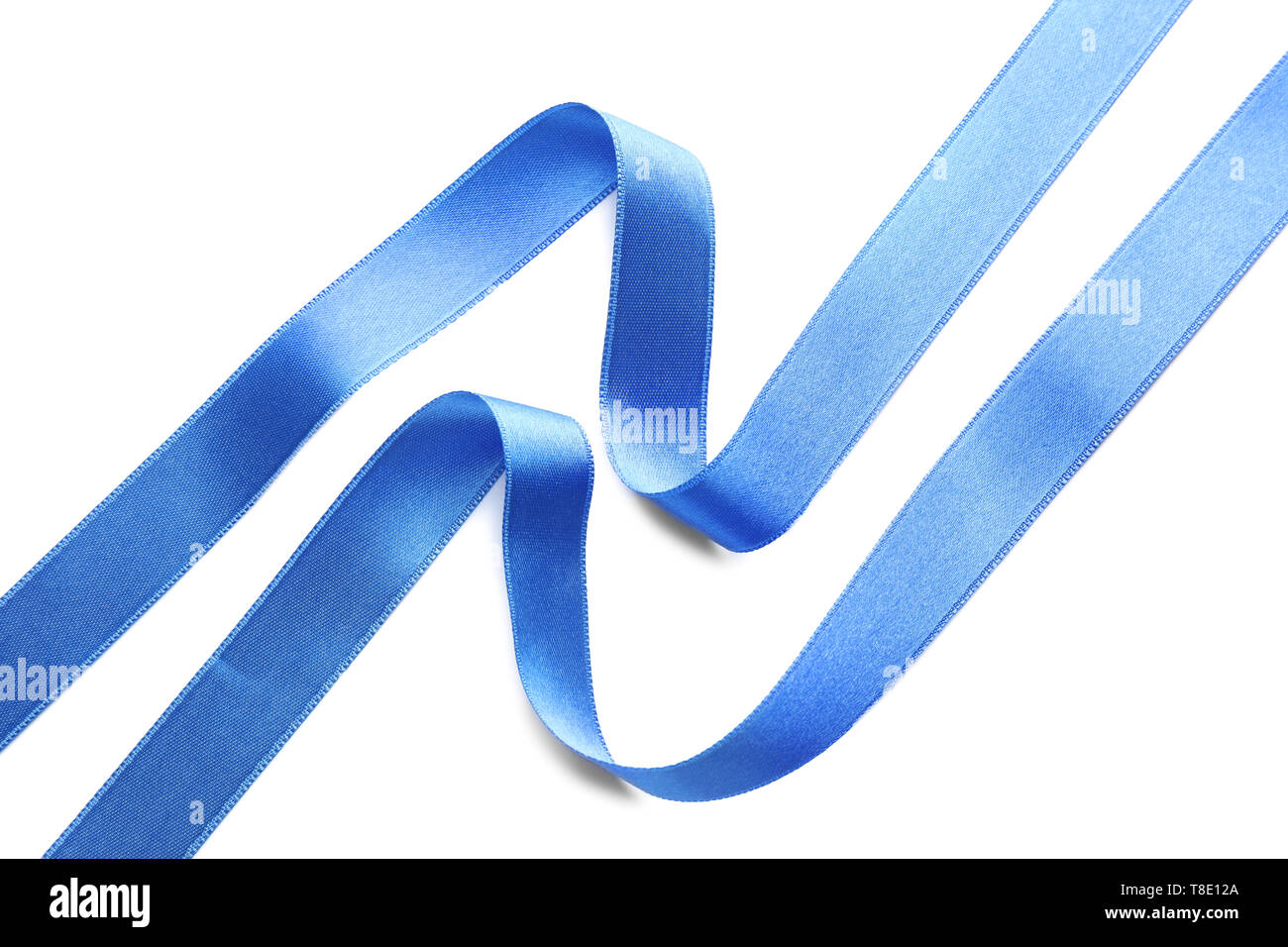 Top view blue ribbons Cut Out Stock Images & Pictures - Alamy
