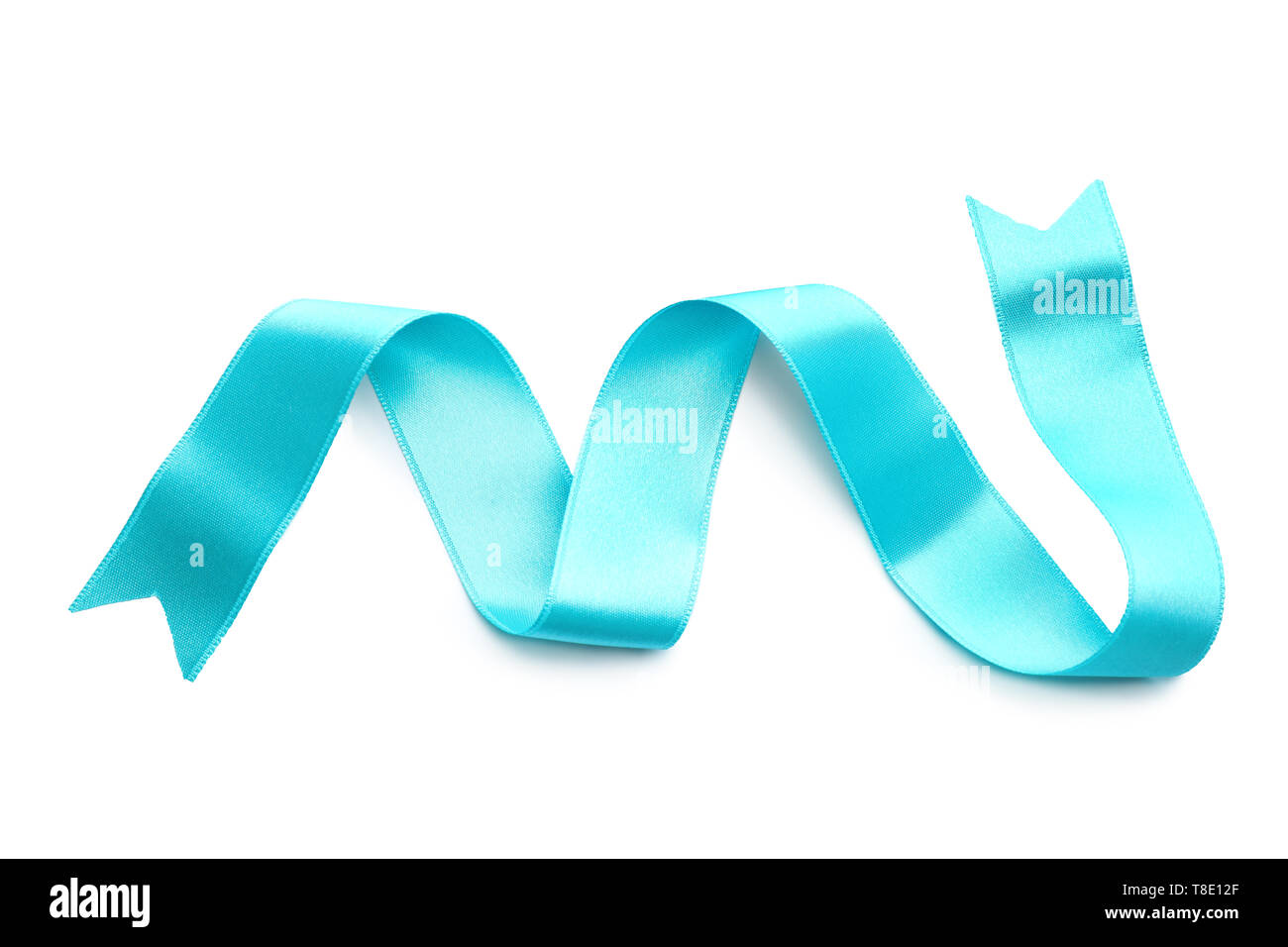 Turquoise satin fabric Cut Out Stock Images & Pictures - Alamy