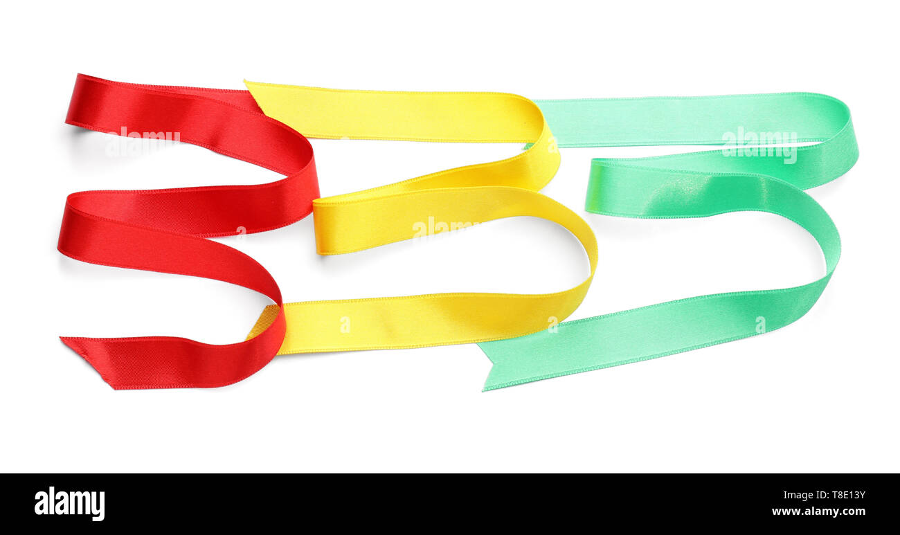 Different colorful decorative ribbon Cut Out Stock Images & Pictures ...