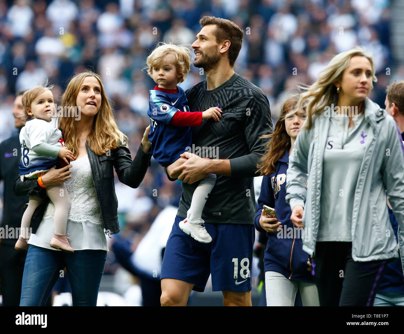 London, UK. 12th May, 2019. Tottenham Hotspur's Fernando Llorente with ...