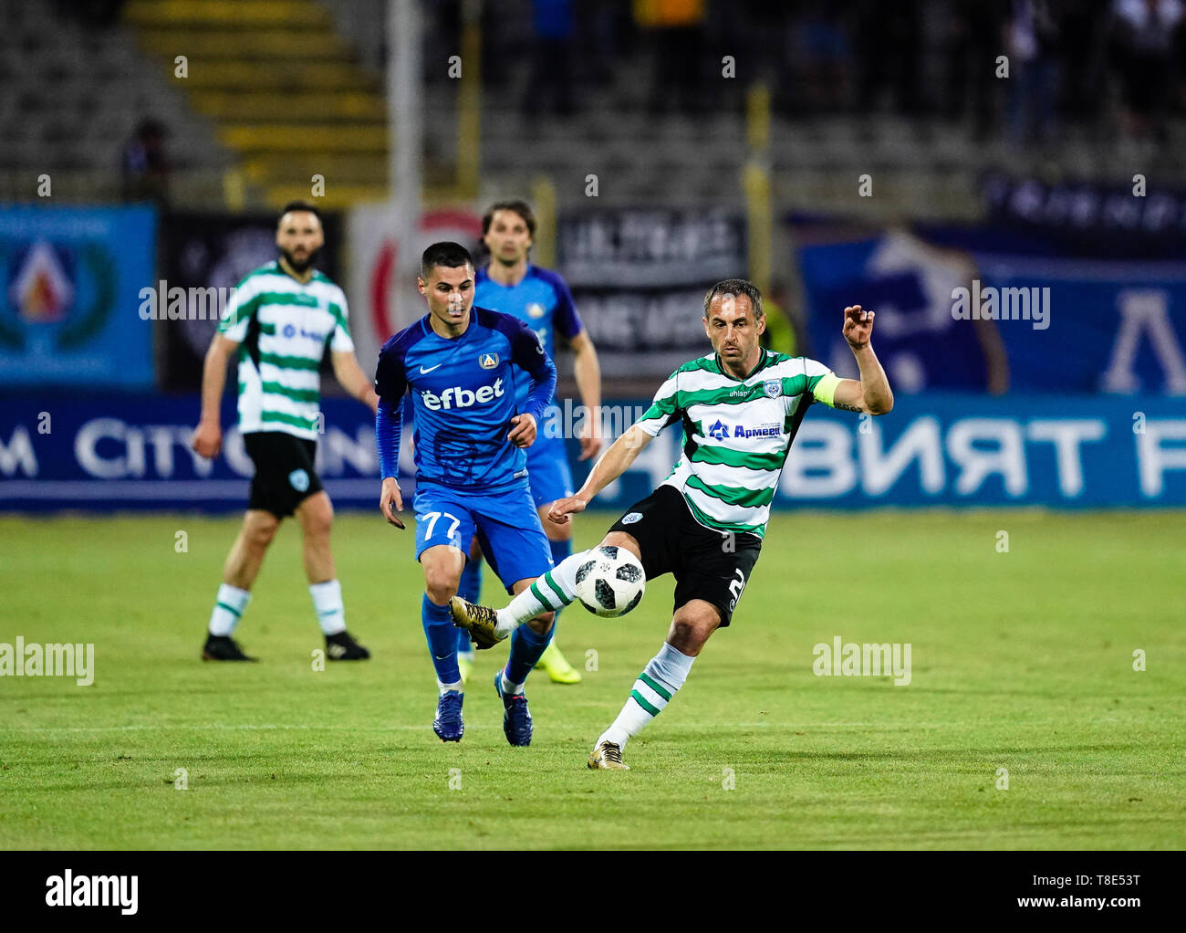 Sofia, Bulgaria. 12th May, 2019. Georgi Iliev of Cherno More during the A PFG match between PFC ...