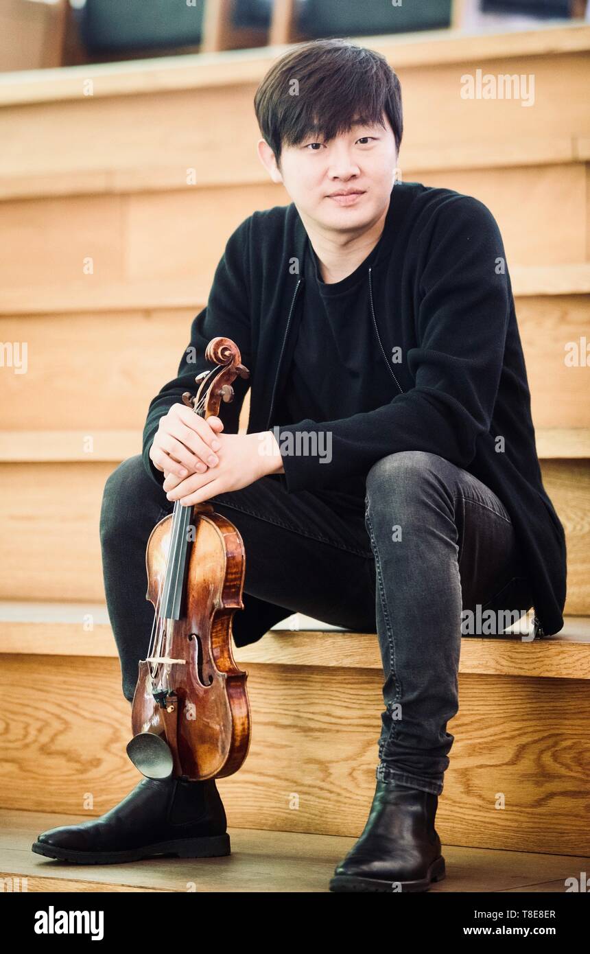 13th May, 2019. S. Korean violinist Kim Jae-young South Korean violinist Kim Jae-young poses for ...