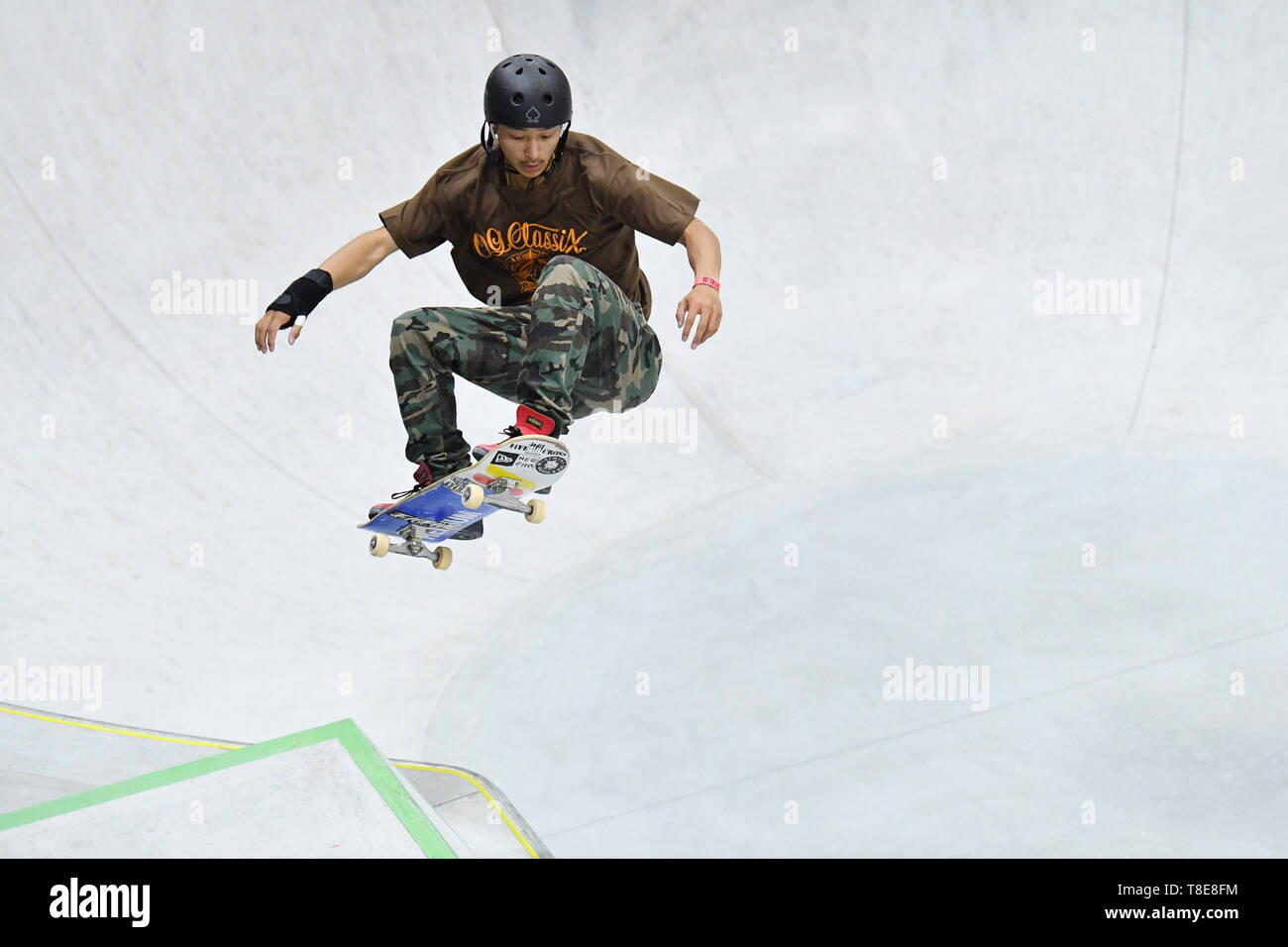 Murakami city Skate Park, Niigata, Japan. 12th May, 2019. Taiki ...