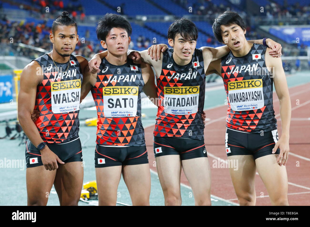 International Stadium Yokohama, Kanagawa, Japan. 12th May, 2019. (L-R ...