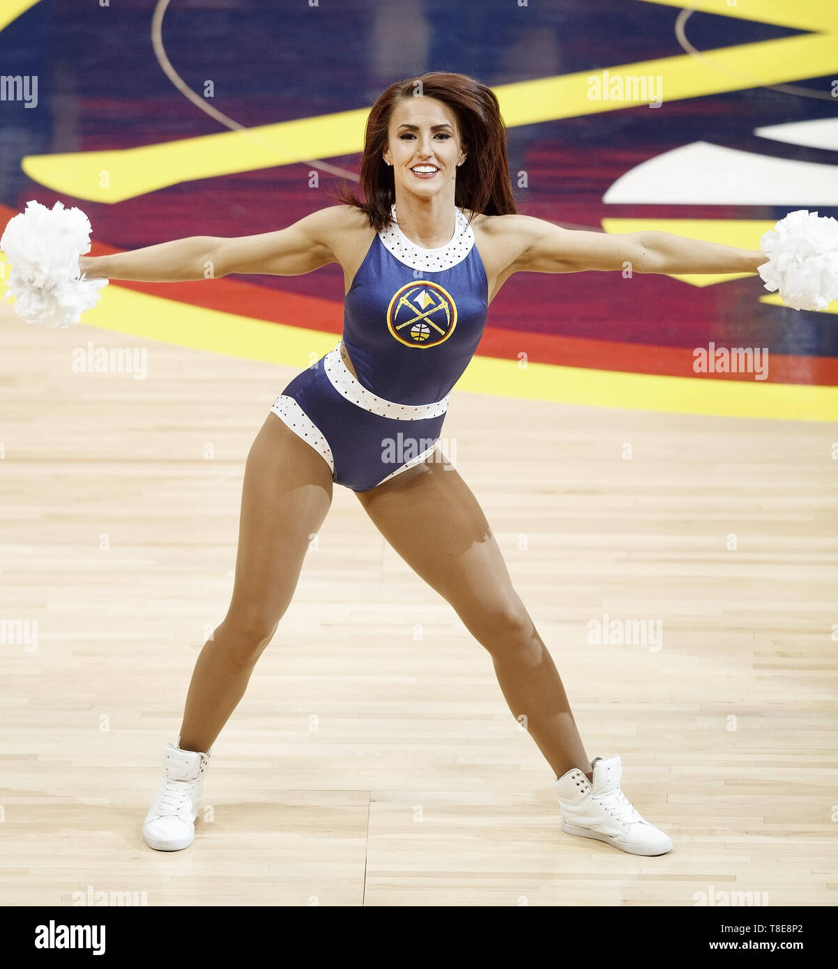 Denver, Colorado, USA. 12th May, 2019. A Denver Nuggets Dancer ...