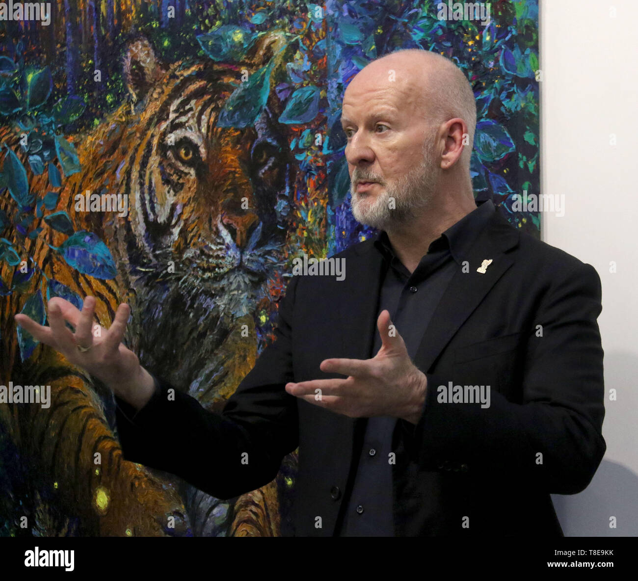 New York City, New York, USA. 12th May, 2019. English philosopher SIMON CRITCHLEY gives a talk ...