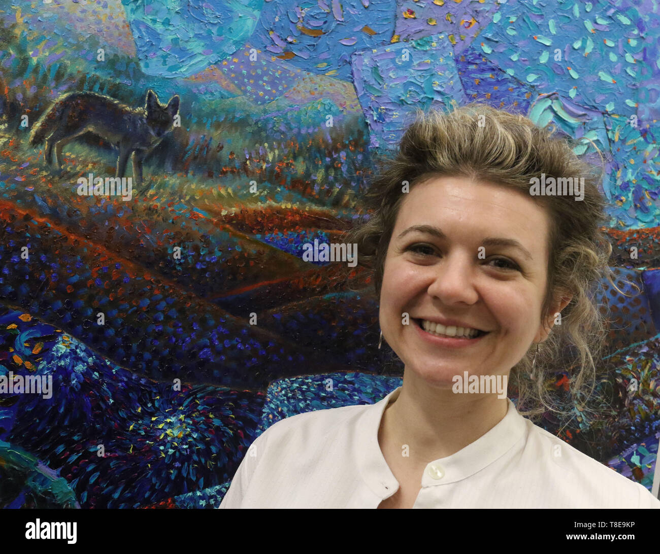 New York City, New York, USA. 12th May, 2019. Artist IRIS SCOTT, the ...