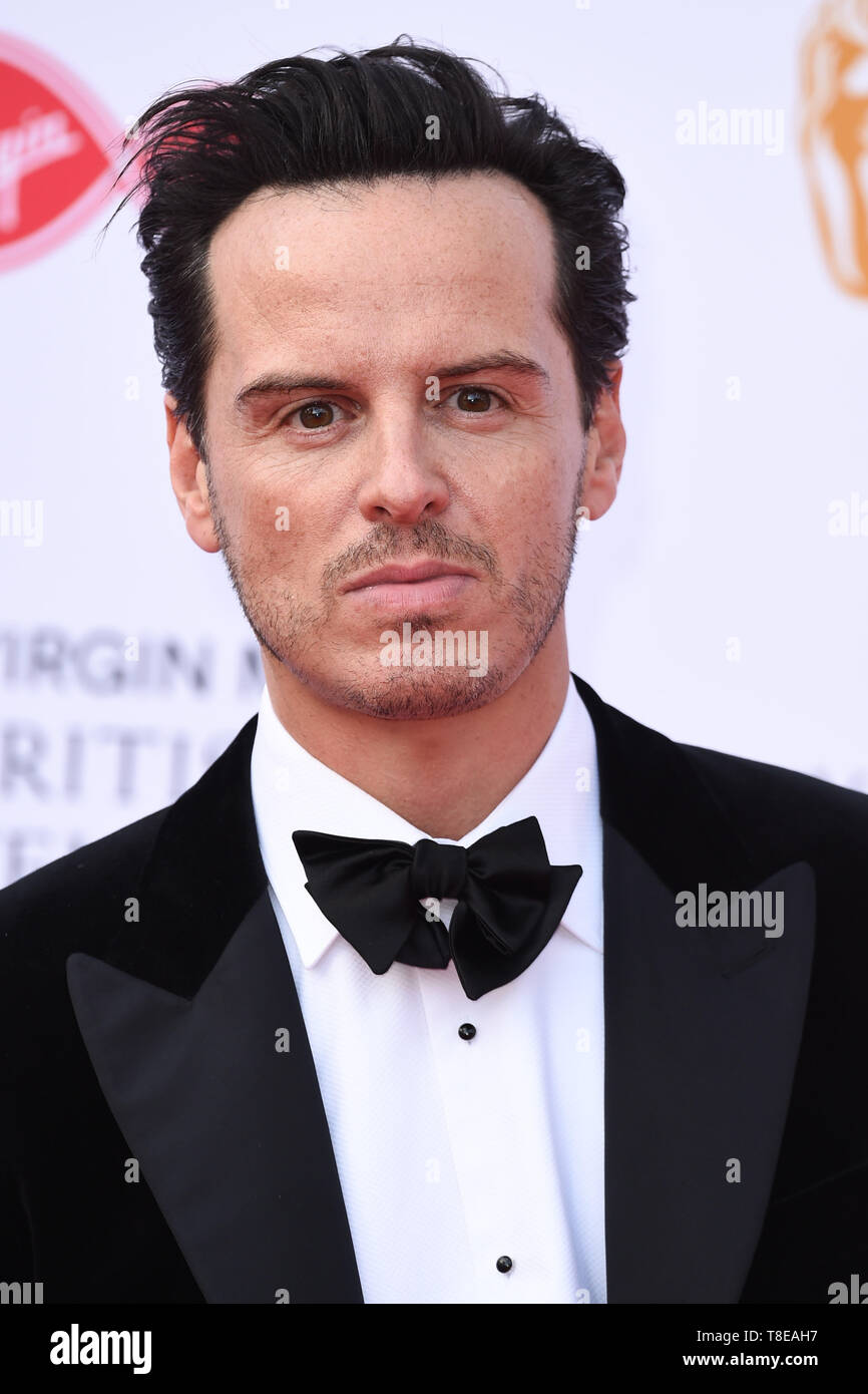 LONDON, UK. May 12, 2019: Andrew Scott arriving for the BAFTA TV Awards ...