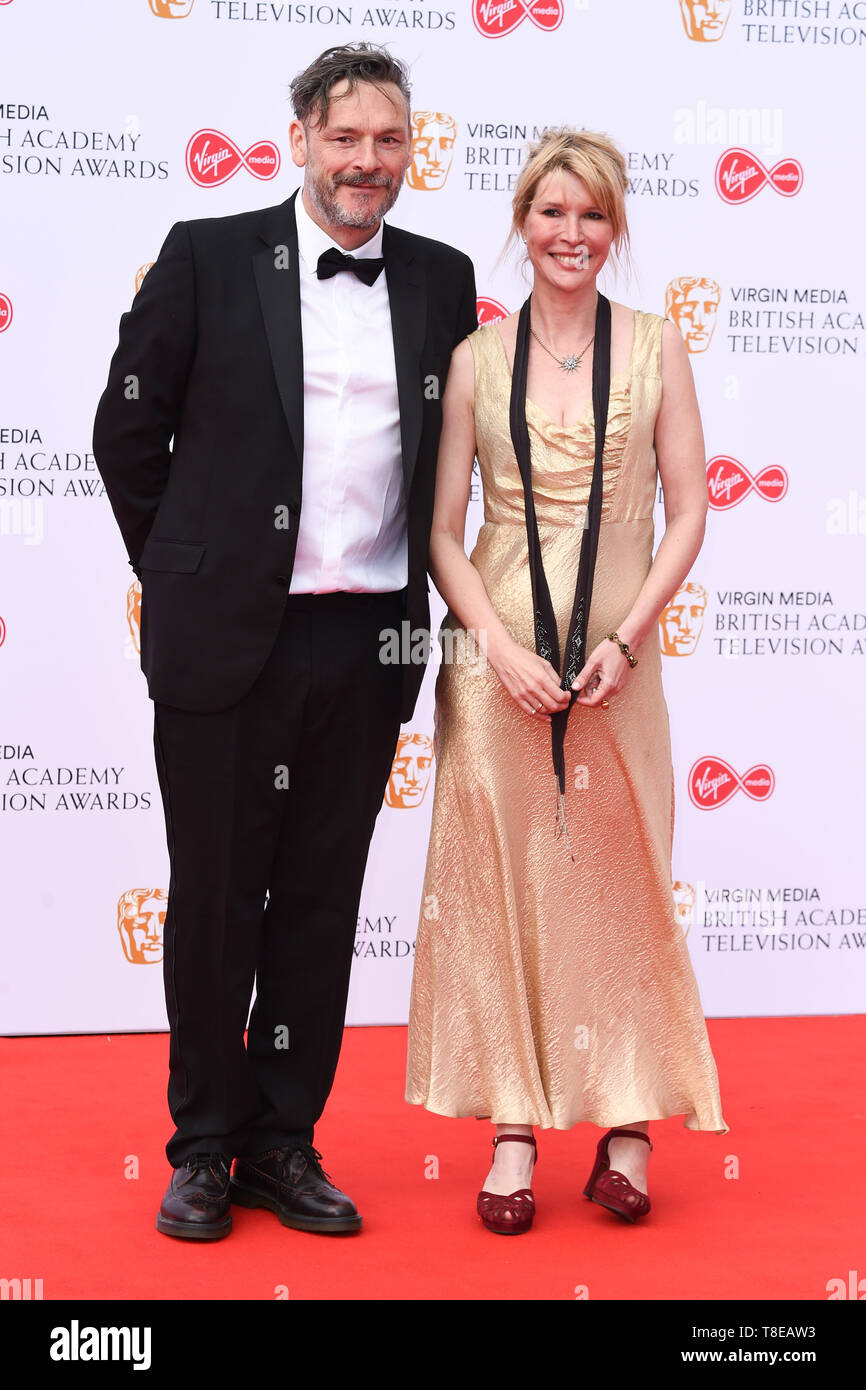 LONDON, UK. May 12, 2019: Julian Barrett & Julia Davis arriving for the ...