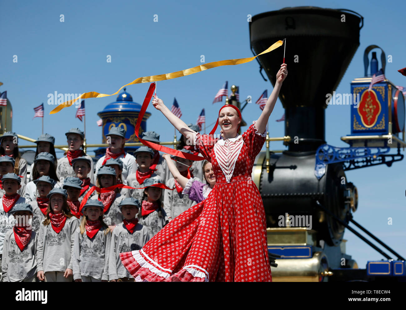 Golden spike transcontinental railroad hi-res stock photography and ...