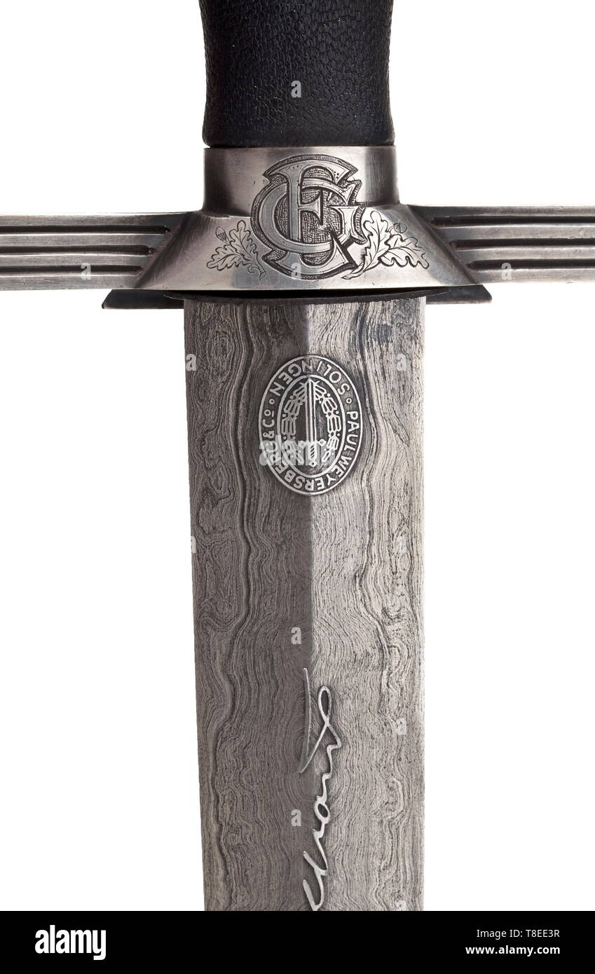 An honour dagger with Damascus blade for RLB leaders Damascus blade ...