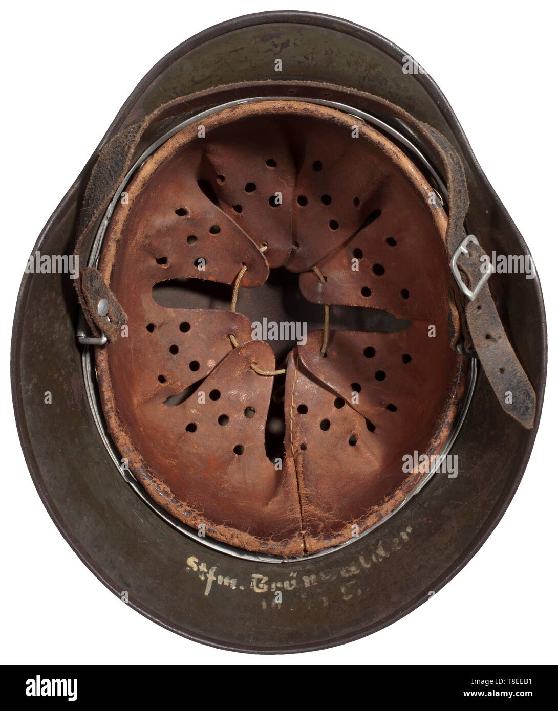 A steel helmet M 35 of SS Regiment "Germania" with both decals Exterior ...