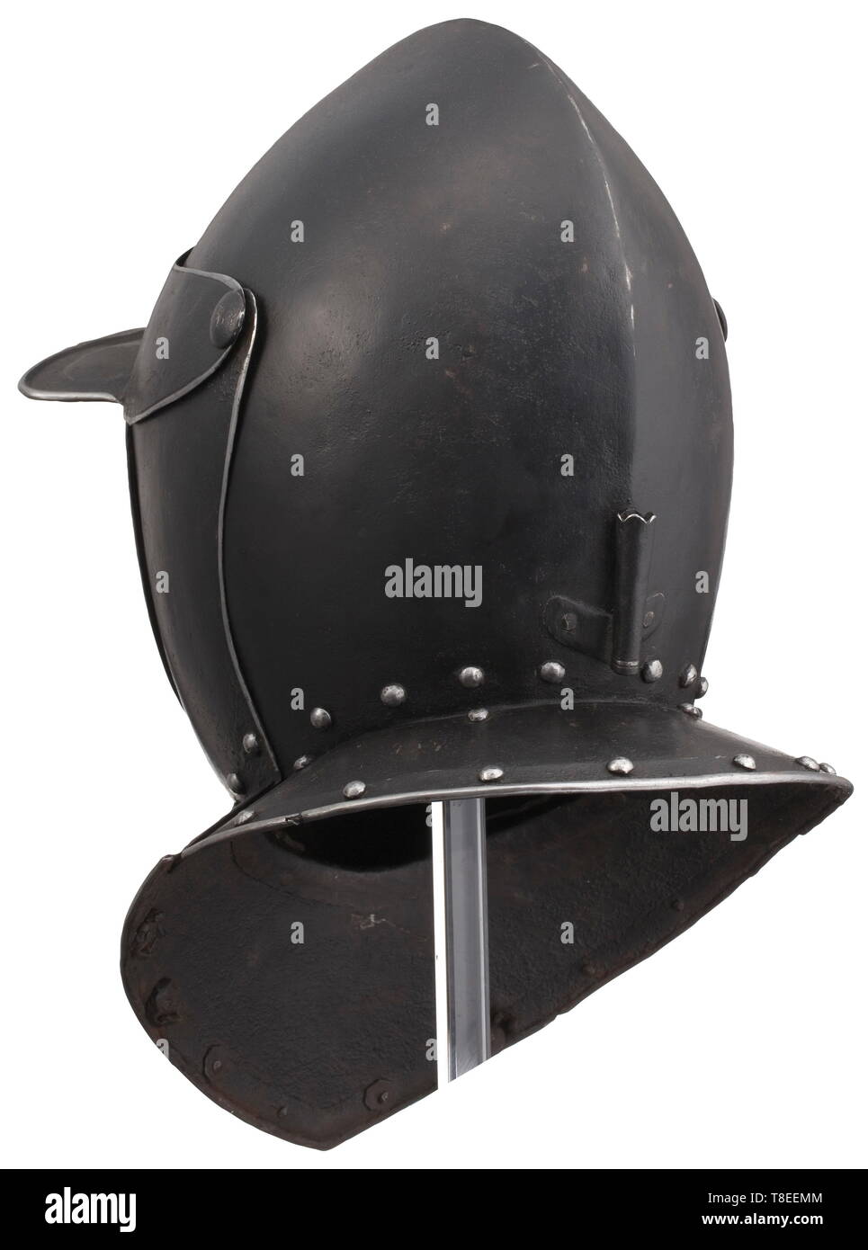 A German cuirassier's close helmet, circa 1620 One-piece forged skull ...