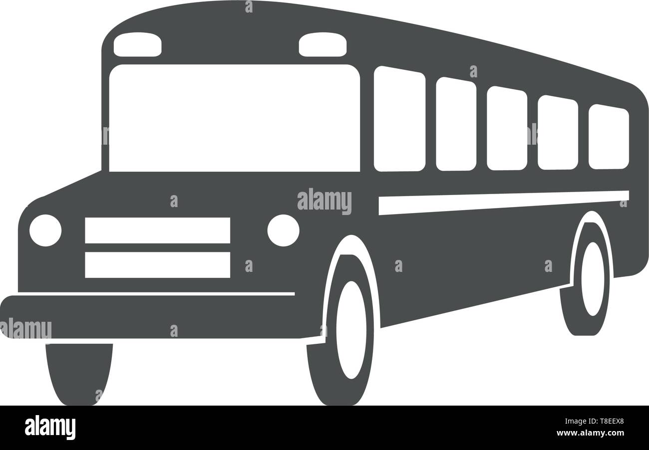 Vector school bus, public transport symbol design Stock Vector Image ...