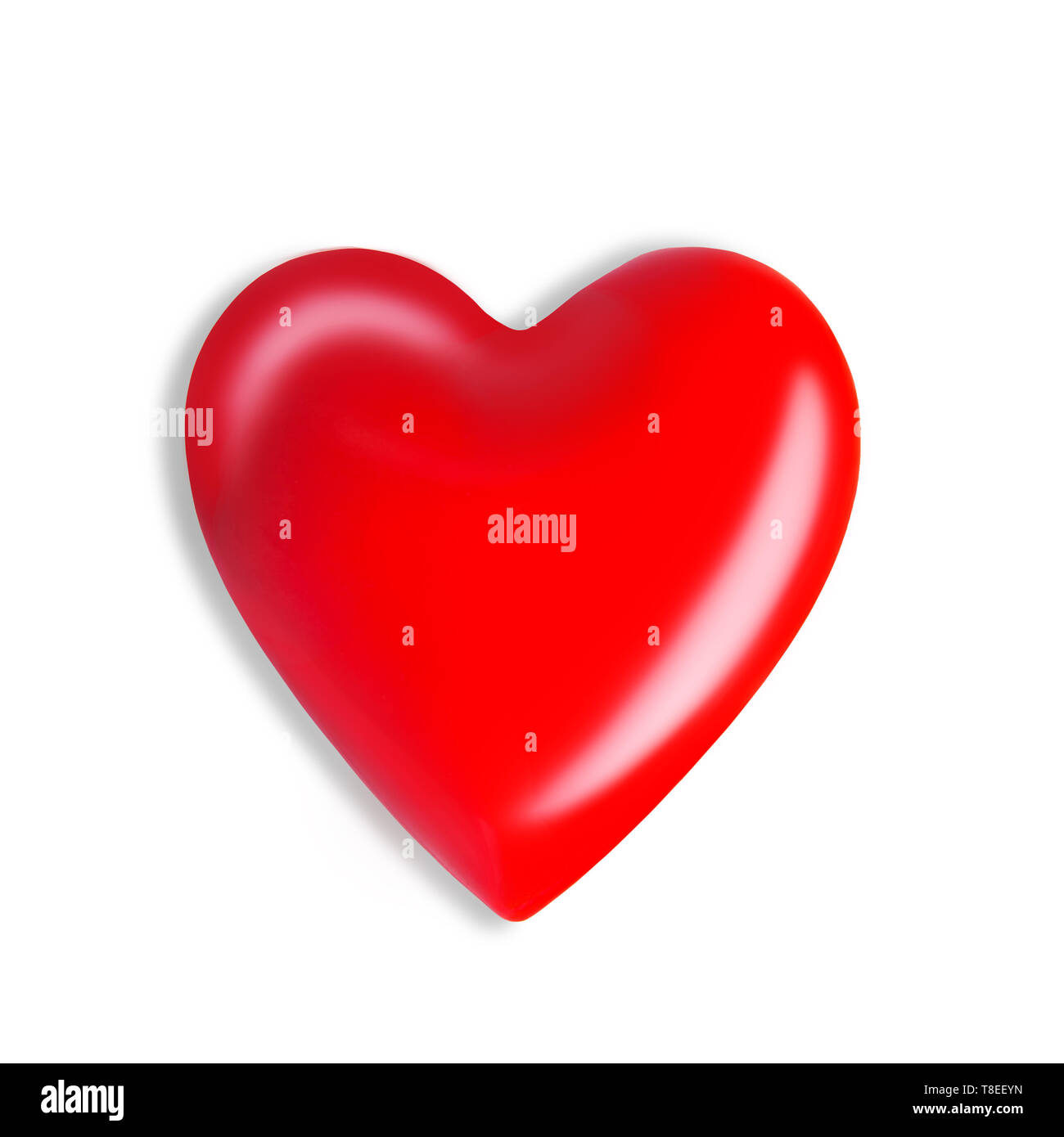 Red heart isolated on white background. healthcare and medicine concept ...