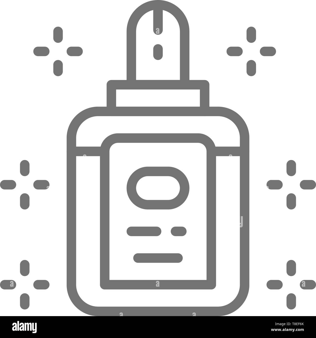 Vaccine drop icon outline Stock Vector Images - Alamy