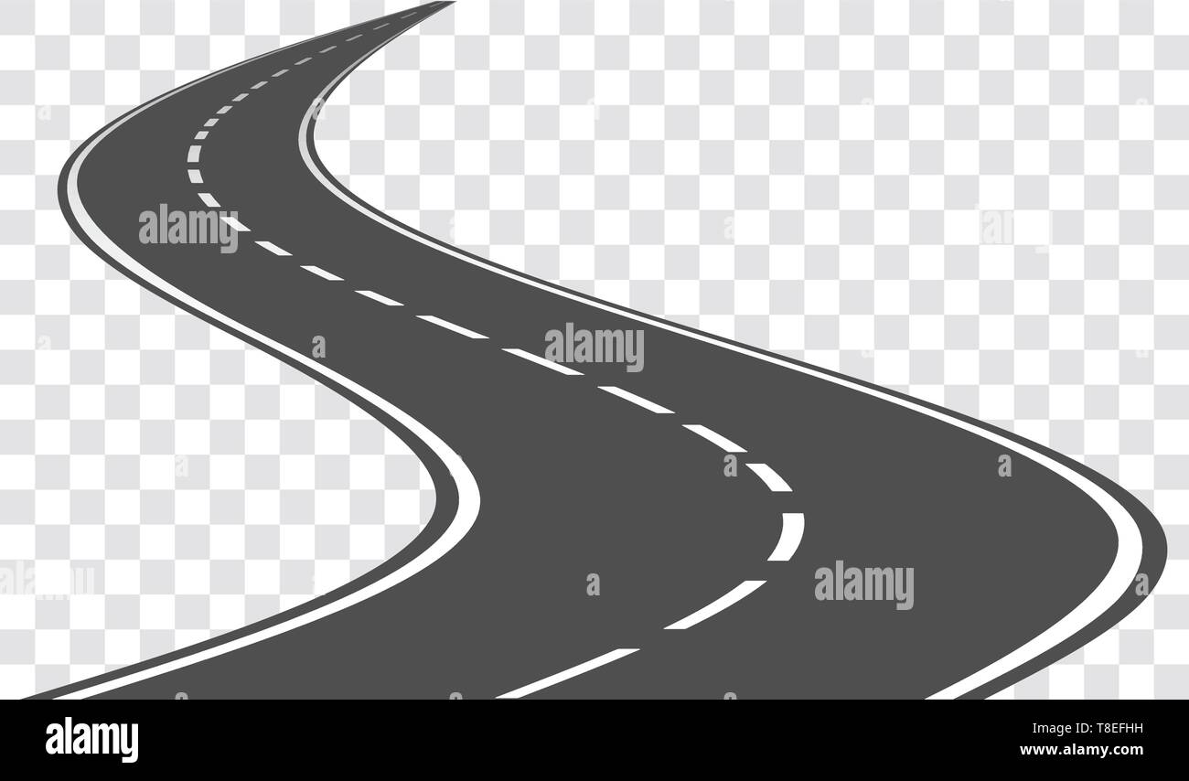 Vector winding road isolated on transparent background Stock Vector ... Vector winding road isolated on transparent background Stock Vector ...