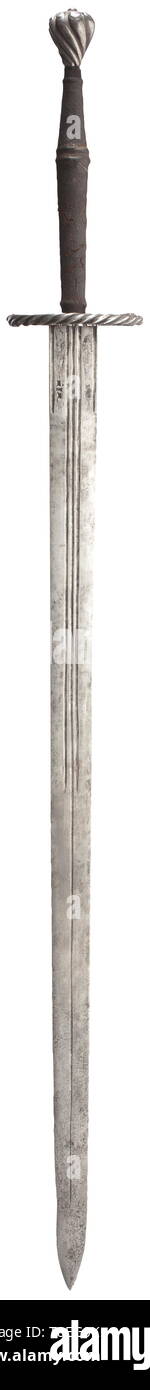 A German two-hand sword in the style of circa 1530. With broad double ...